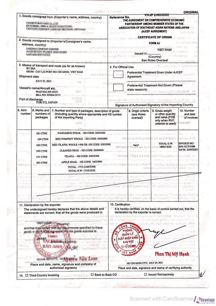 C/O là gì? Những điều chưa biết về C/O. - VIETCERT